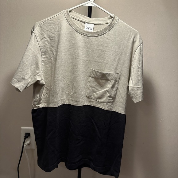 Zara | Shirts | Zara Two Color Square Tshirt | Poshmark